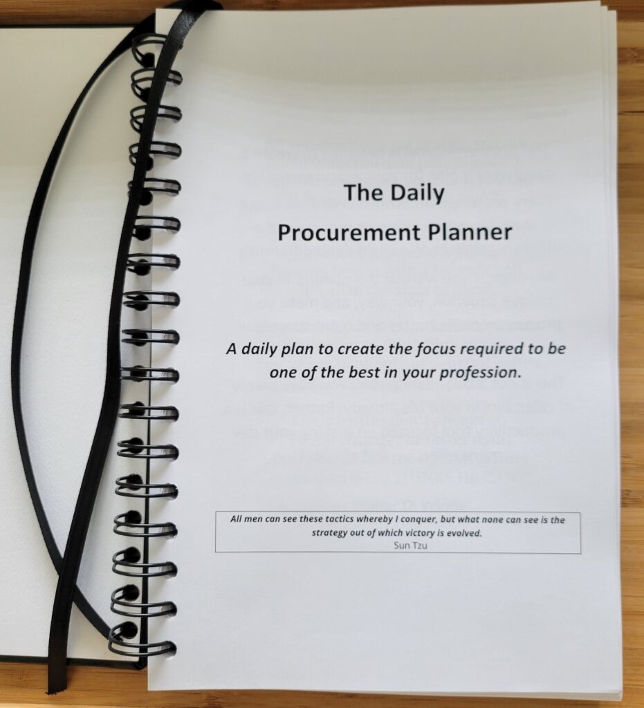3-Planner Bundle: The Daily Procurement Planner - Brad Veech